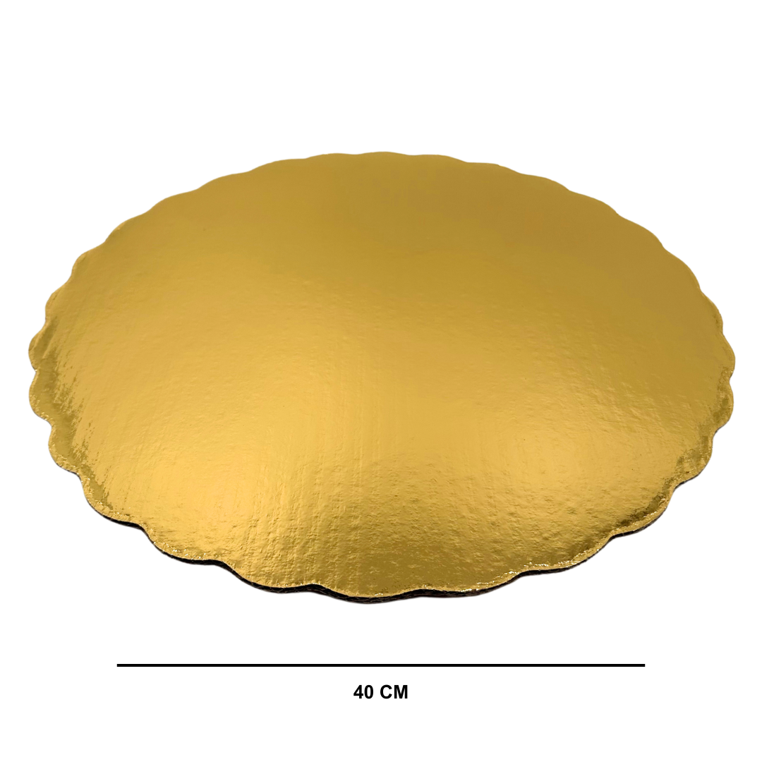 BASE REDONDA PARA PASTEL 40 CM DORADA – Lupita Gourmet